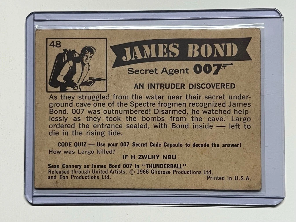 Secret Agent 007 Card