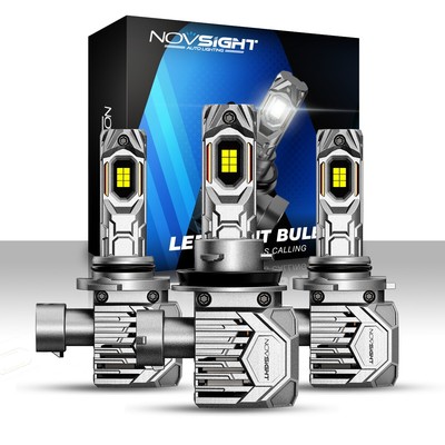 NOVSIGHT 9005 9006 H11 LED Headlight Globes Bulb White 130W 30000LM ...