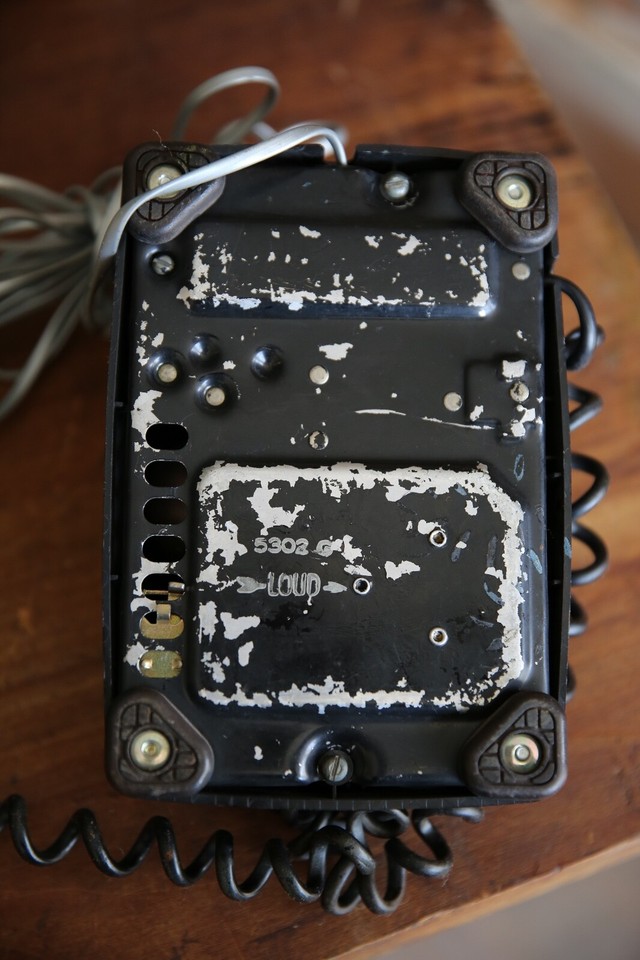 Vintage Rotary Dial Telephone Bell System by Western Electric Black ...