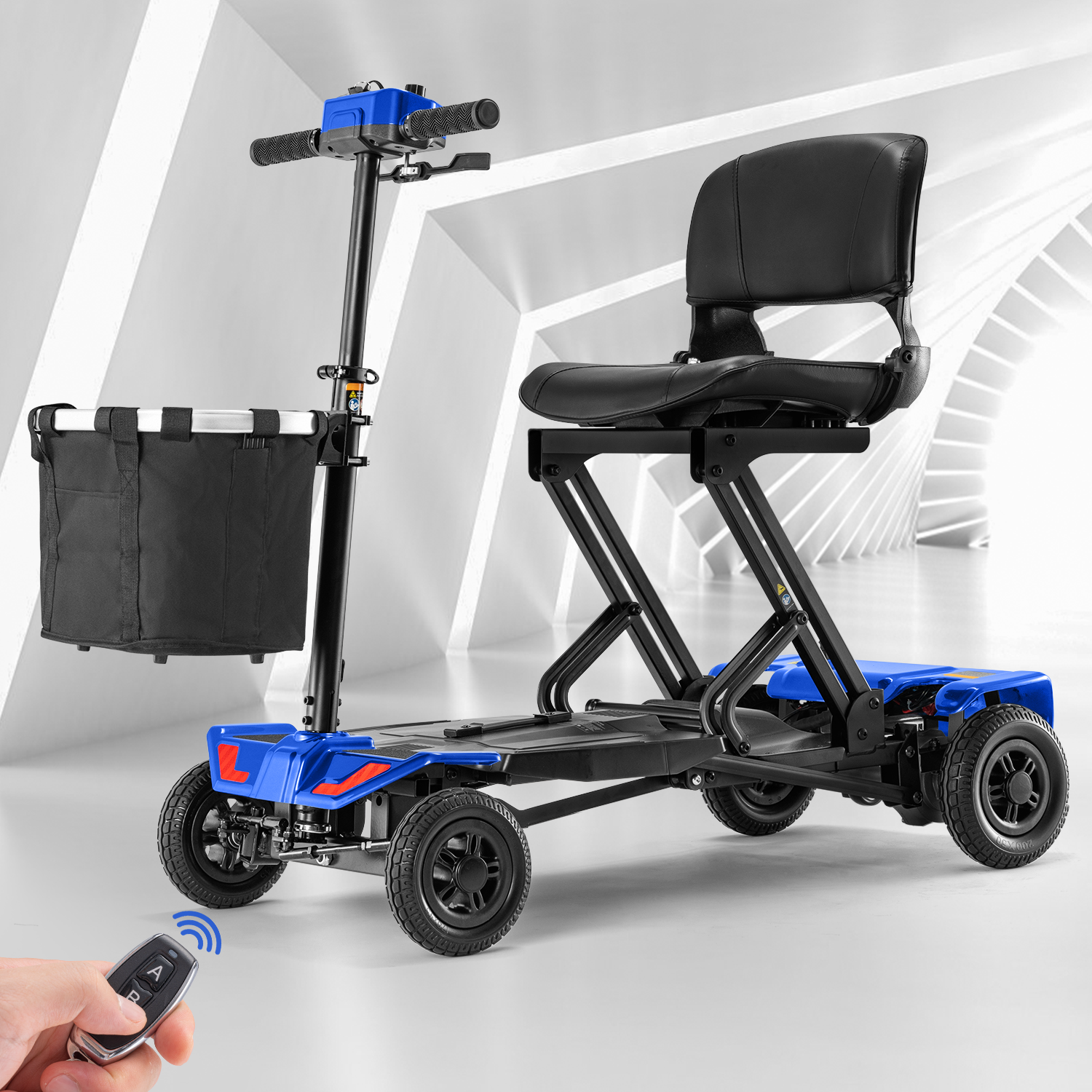 4 Wheel Folding Mobility Scooter Power Wheel Chairs Electric Device ...