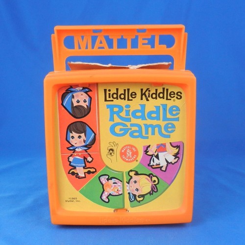 Vintage Liddle Kiddles RIDDLE GAME Babe Liddle Diddle Doll Mattel 1960s ...