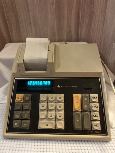 Vintage Texas Instruments TI-5040 Electronic Printing Calculator TESTED ...