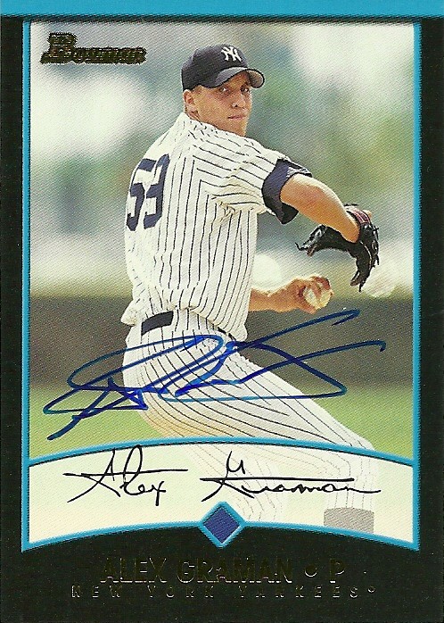 2001 Bowman ALEX GRAMAN Signed Card autograph YANKEES | eBay