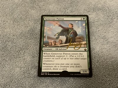 MTG Magic Generous Patron Signed Artist Proof x1 BBD Lucas Graciano | eBay