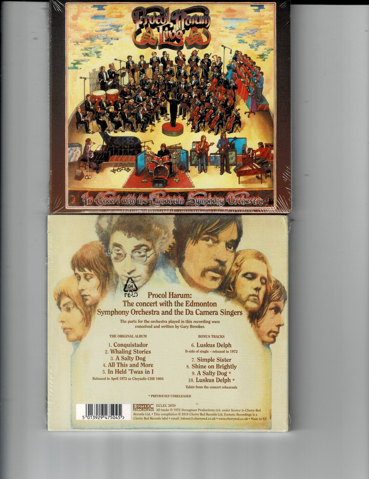 PROCOL HARUM - LIVE IN CONCERT W/EDMONTON SYMPHONY ORCH (CD 2018) NEW ...