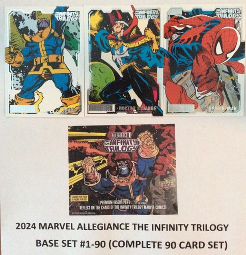 2024 Marvel Allegiance The Infinity Trilogy COMPLETE BASE SET of 90 ...