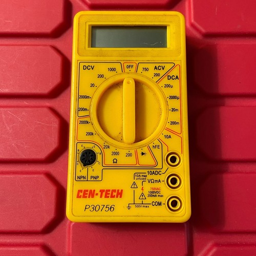 Cen Tech Digital Multimeter Detector Amps Test P30756 Measurement ...