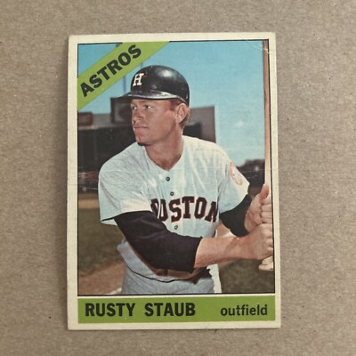1966 Topps Baseball Rusty Staub Houston Astros Card #106 | eBay