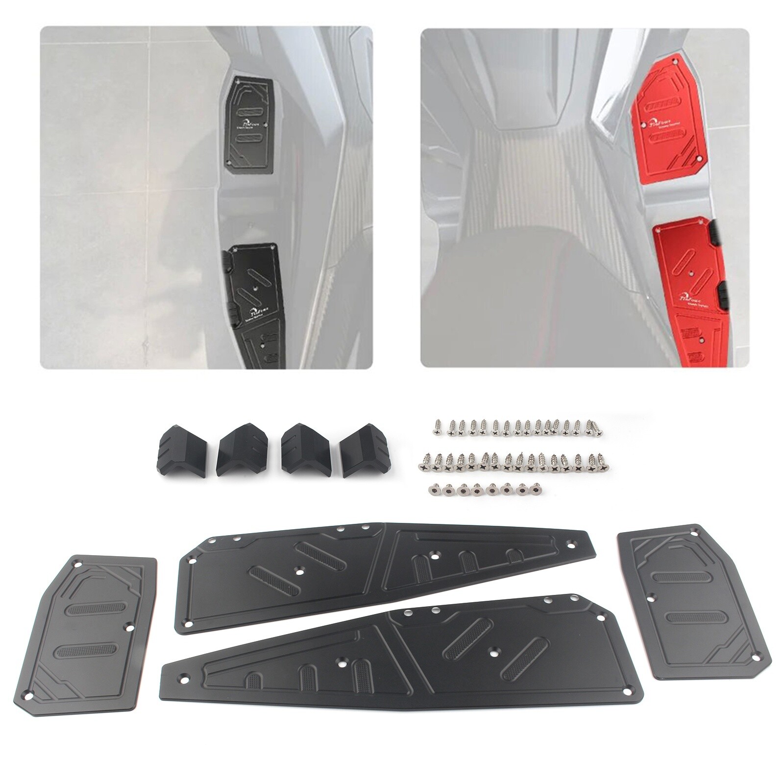 For SR GT200 SR GT125 Footrest Footboard Steps Scooter Foot Pegs Plate ...