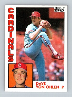 1984 Topps Baseball Card #489 Dave Von Ohlen St Louis Cardinals Pitcher ...