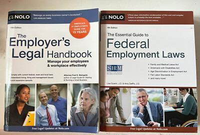 NOLO 2 Book Lot Federal Employment Laws Employer’s Legal Handbook ...