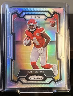 2023 Panini Prizm Football Rashee Rice Silver Rookie Card Chiefs | eBay
