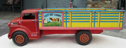 VINTAGE MARX LAZY DAY FARMS TRUCK 1950'S VERY NICE CONDITION | eBay