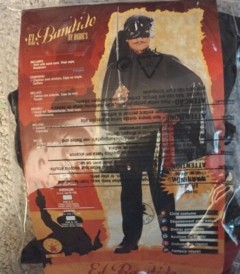Rubies El Bandido Mexican Bandit Child Size S Vinyl Wet Look Costume | eBay