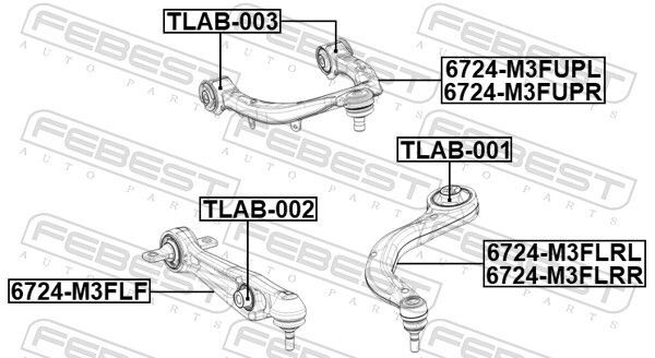 QUERLENKER LENKER RADAUFHÄNGUNG FEBEST 6724-M3FUPL V FÜR TESLA MODEL 3 ...