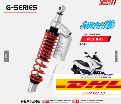 YSS Silver Edition G-Series Smooth Shock Absorber For 2021-2024 Honda ...