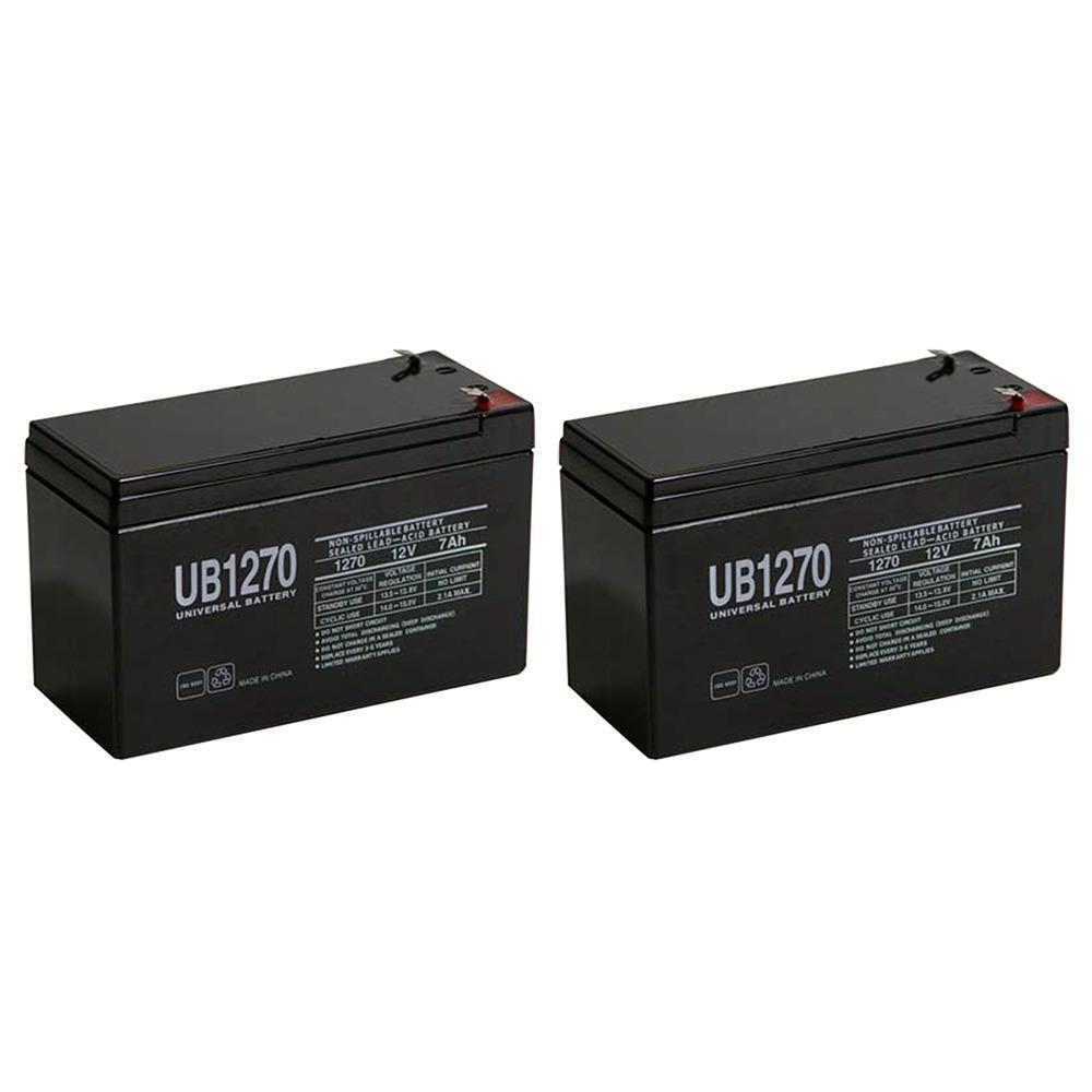 UPG 2 Pack - 12V 7AH SLA Battery Replaces gp1272 np7-12 bp7-12 npw36-12 ...