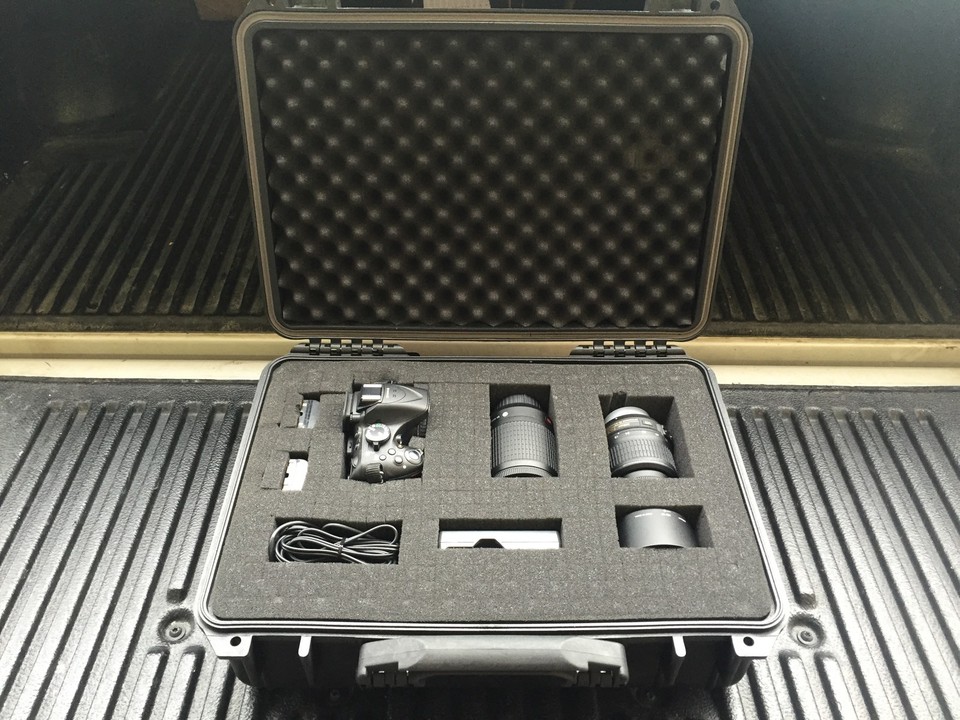 18" Weatherproof Hard Case Gun DSLR Camera Lens w/ Pelican 1500 Style ...