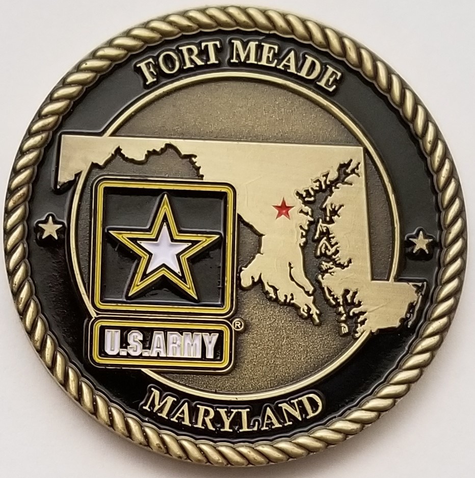 NSA National Security Agency Ft Meade Maryland MD US Army Garrison Coin ...