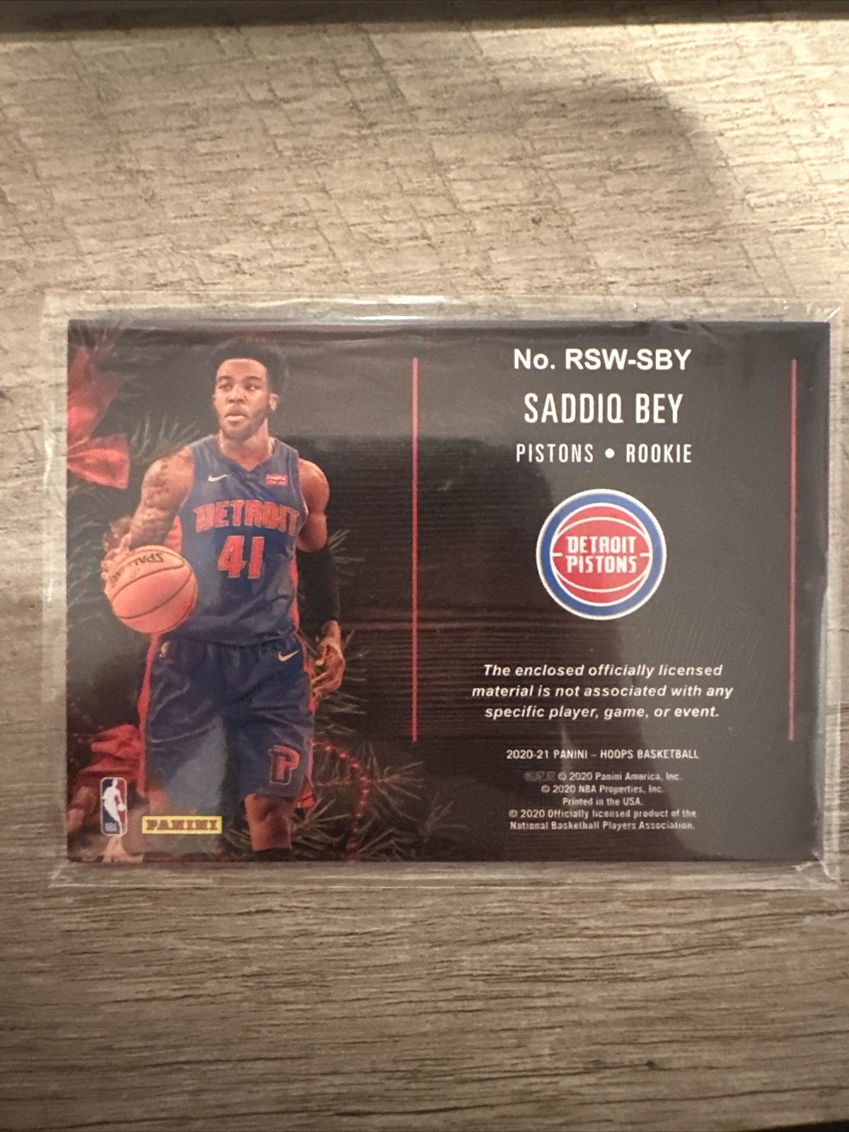 2020-21 NBA Hoops Rookie Sweaters Saddiq Bey | eBay