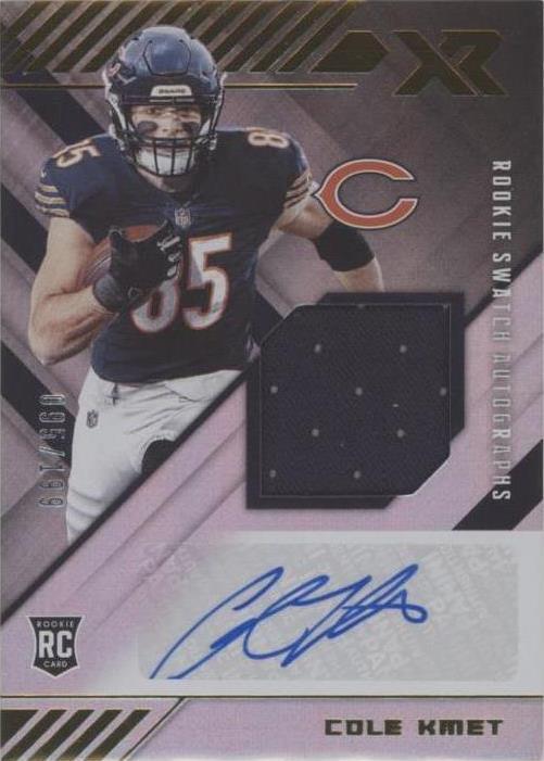 2020 Panini XR - Rookie Swatch Autographs Cole Kmet #RSA-CK /199 (AU ...