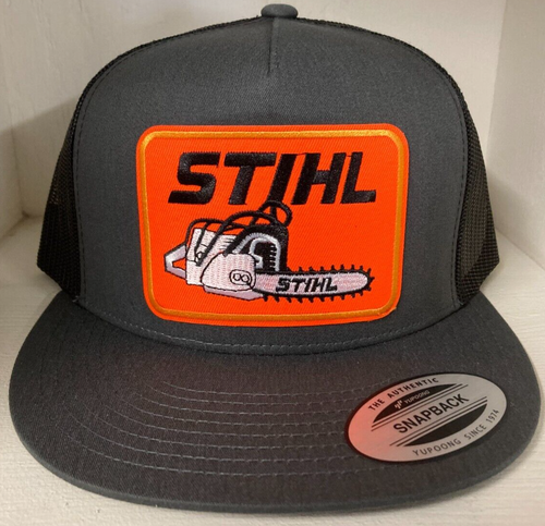 STIHL Chainsaw Retro TRUCKER Embroidered Patch Hat Cap Classic New! | eBay