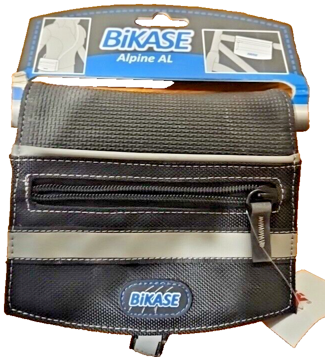 BiKASE Alpine AL Frame Bag Black with Adjustable Straps – Bike Wallet ...