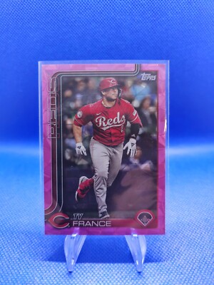 2025 Topps Series 1 # 227 Ty France Pink Diamante Parallel. Cincinnati ...