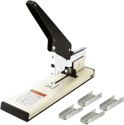 100-Sheet Manual Heavy Duty Stapler 1000 Staples High Capacity Large ...