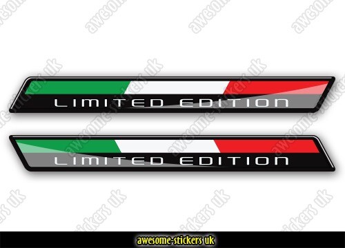 2 x ITALIAN flag stickers 012 Fiat 500 decals vinyl graphics Punto ...