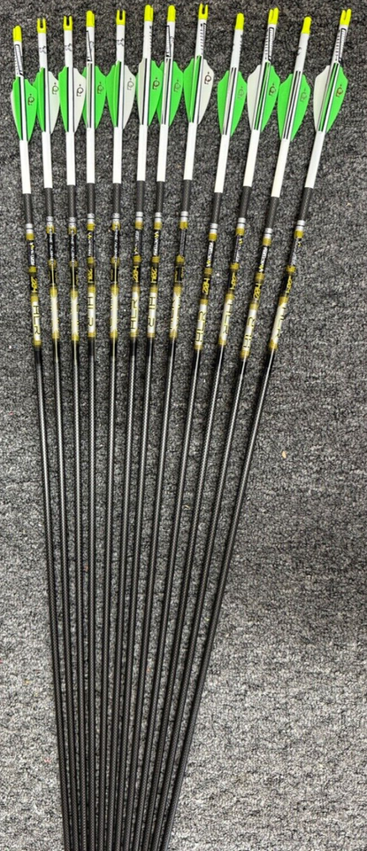 6 NEW Victory HLR 300 Elite V1 .001 Hunting Arrows CUSTOM Q2i Fletched ...
