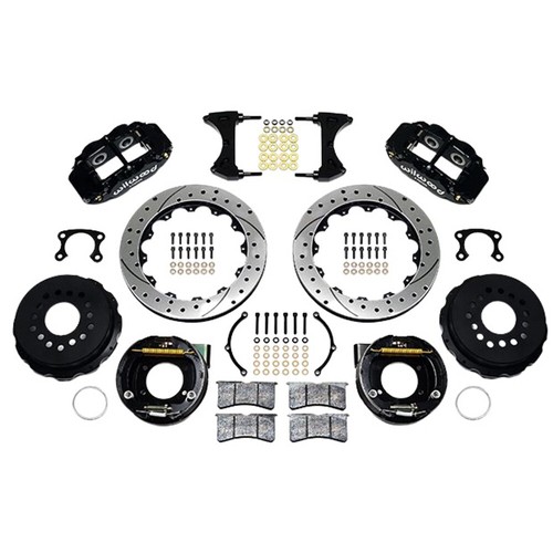 Wilwood Rear Disc Brake Kit Forged Narrow Superlite 4R Black With 12.88 ...