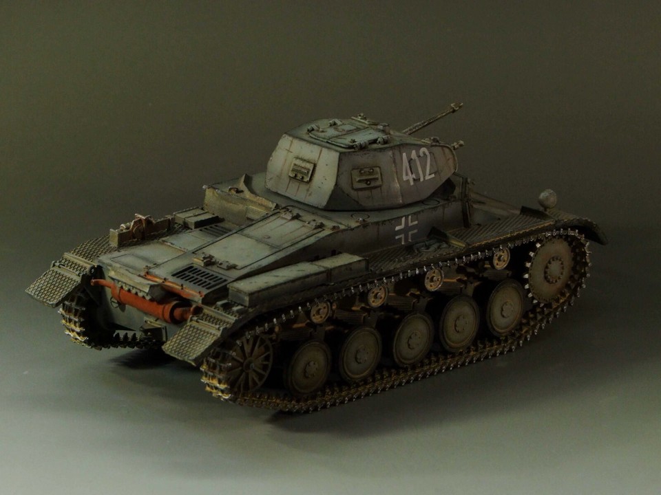 Homemade 1/30 WWII German Tank A Type II Gray Painted G058 Model | eBay