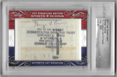 George Connor 2017 LEAF SPORTS ICONS AUTOGRAPH CARD 18 SIGNED Bears NFL ...