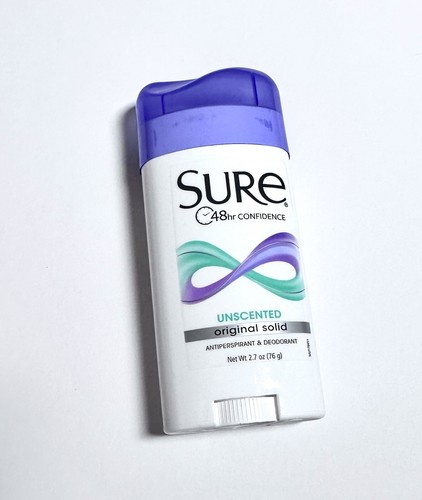 Sure Original Solid Antiperspirant & Deodorant Unscented 2.7Oz Each | eBay