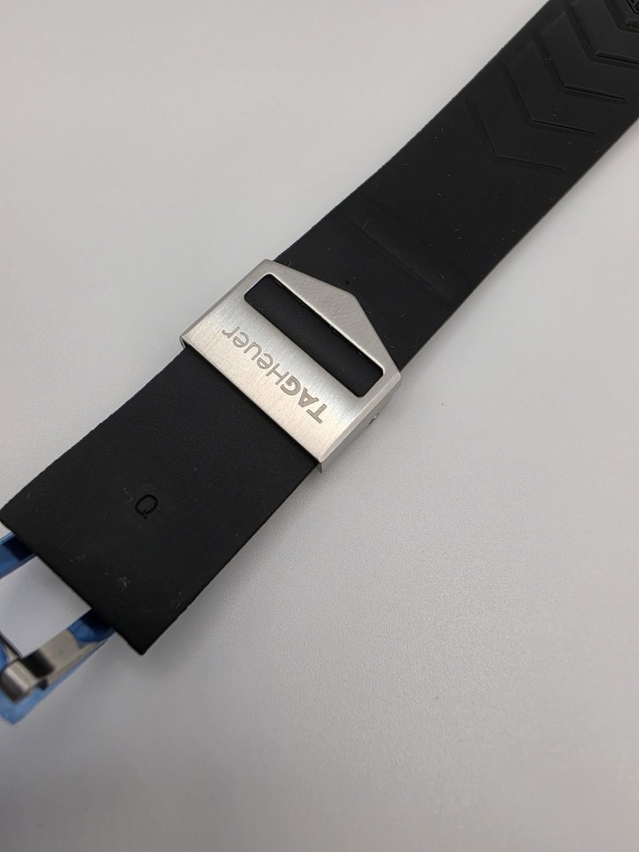 Tag Heuer Rubber Strap Band 21.5mm & Clasp Aquaracer 41 mm Black FT6141 ...