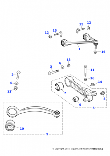 Jaguar New XK Front Lower Wishbone Bush C2P17090 GENUINE | eBay