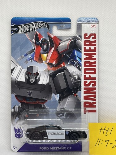Hot Wheels Transformers Police Ford Mustang GT 3/5 VHTF | eBay