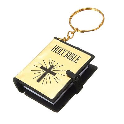 6 SUPER SMALL MICRO BIBLE KEY CHAIN religious jesus bibles READABLE ...