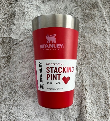 NEW TARGET 2024 STANLEY STACKING PINT VALENTINES DAY RED CUP MUG 16OZ ...