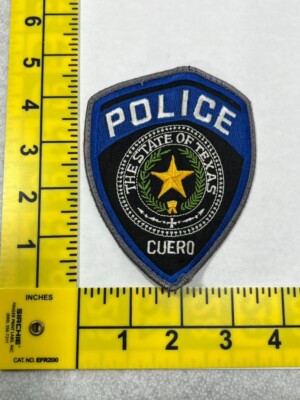 Cuero Police Texas TX Police Shoulder Patch used | eBay