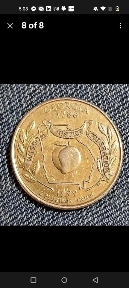 Gold State Quarter error coin | eBay