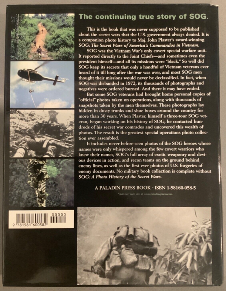 SOG A Photo History Of The Secret Wars by John L. Plaster Hardcover ...