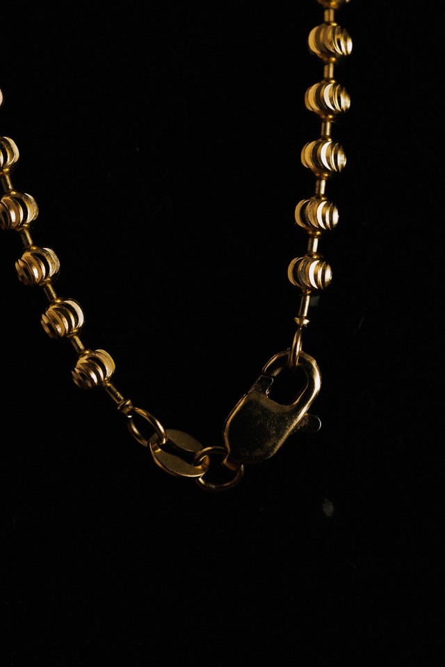 14k Solid Yellow Gold 17g Moon Cut Ball Chain 24” | eBay