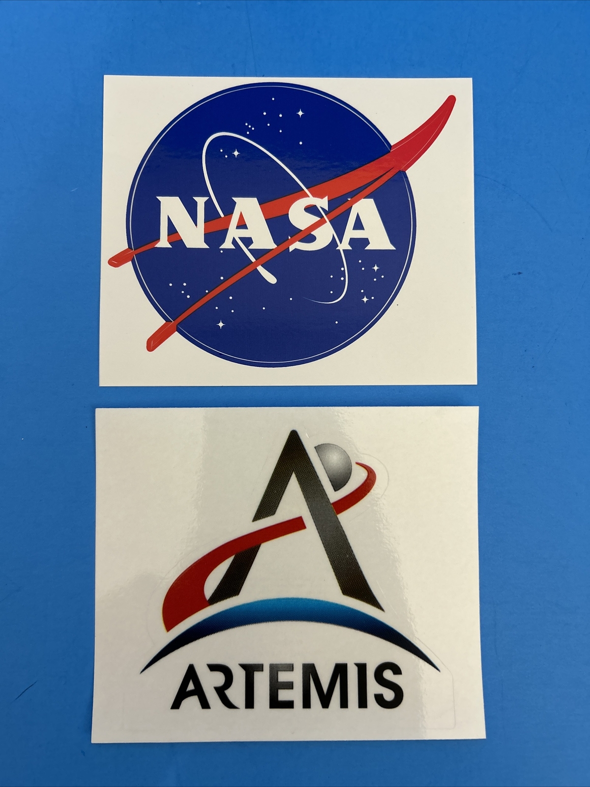 NASA Space Stickers Decals NASA Artemis Logo & NASA Meatball Logo Lot ...