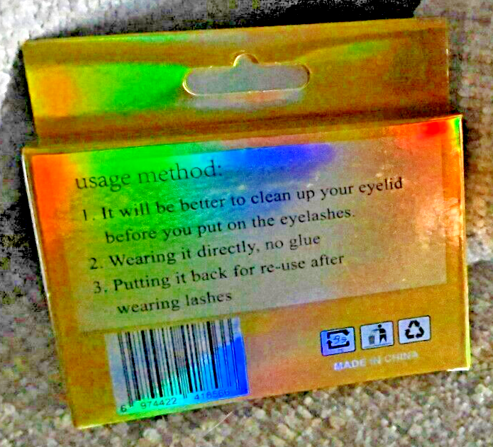 ZYM Makeup Self-Adhesive Eyelashes #FZ1-01 NIB | eBay