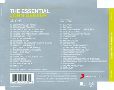 JOHN DENVER - THE ESSENTIAL JOHN DENVER NEW CD 886977510625| eBay