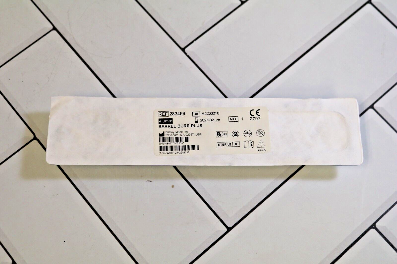 DePuy Synthes Mitek 4.0mm Barrel Burr Plus REF 283469 for sale online ...