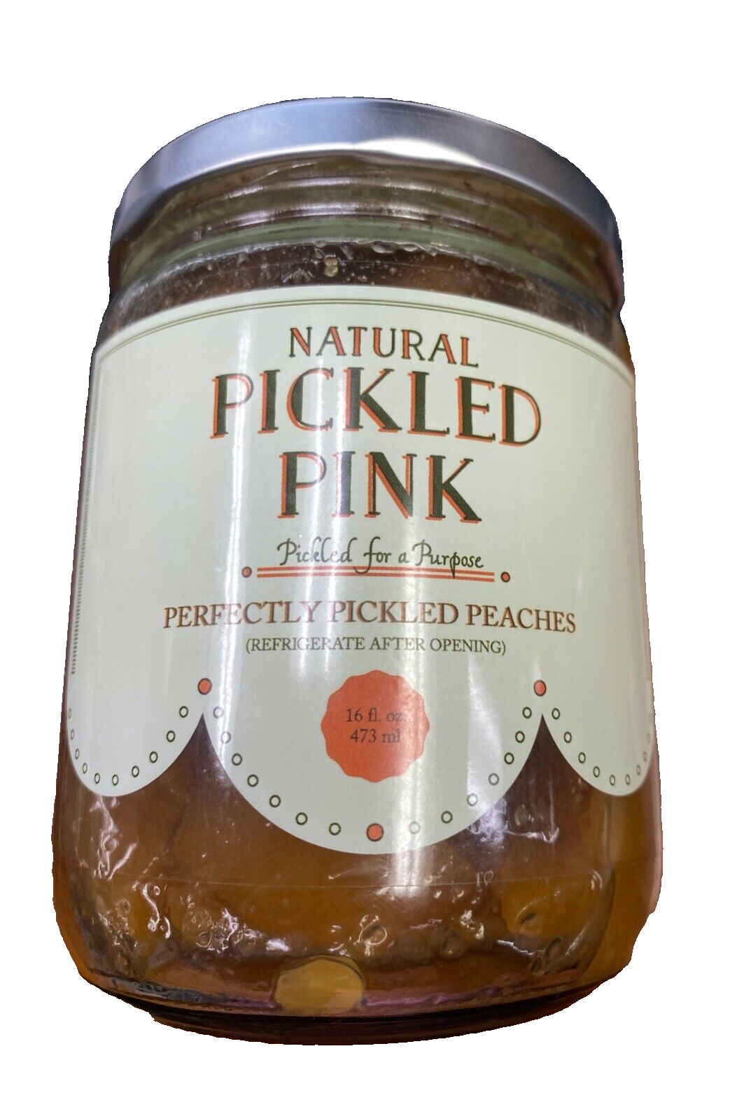 Natural Pickled Pink Perfectly Pickled Peaches 16 oz | eBay
