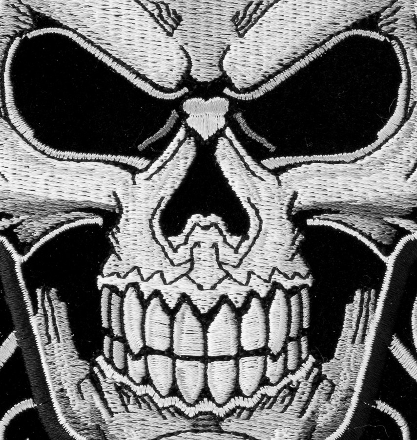 Ace Of Spades Subdued Skull Patch, Biker Back Patches | eBay